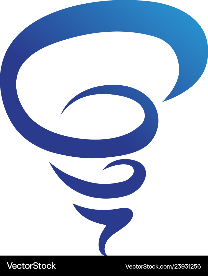 Vortex logo and symbol Royalty Free Vector Image