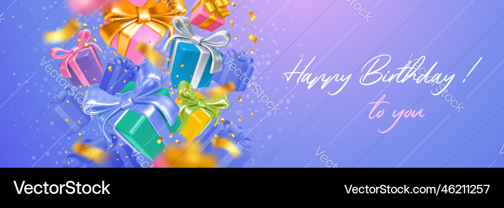 Birthday greeting card Royalty Free Vector Image