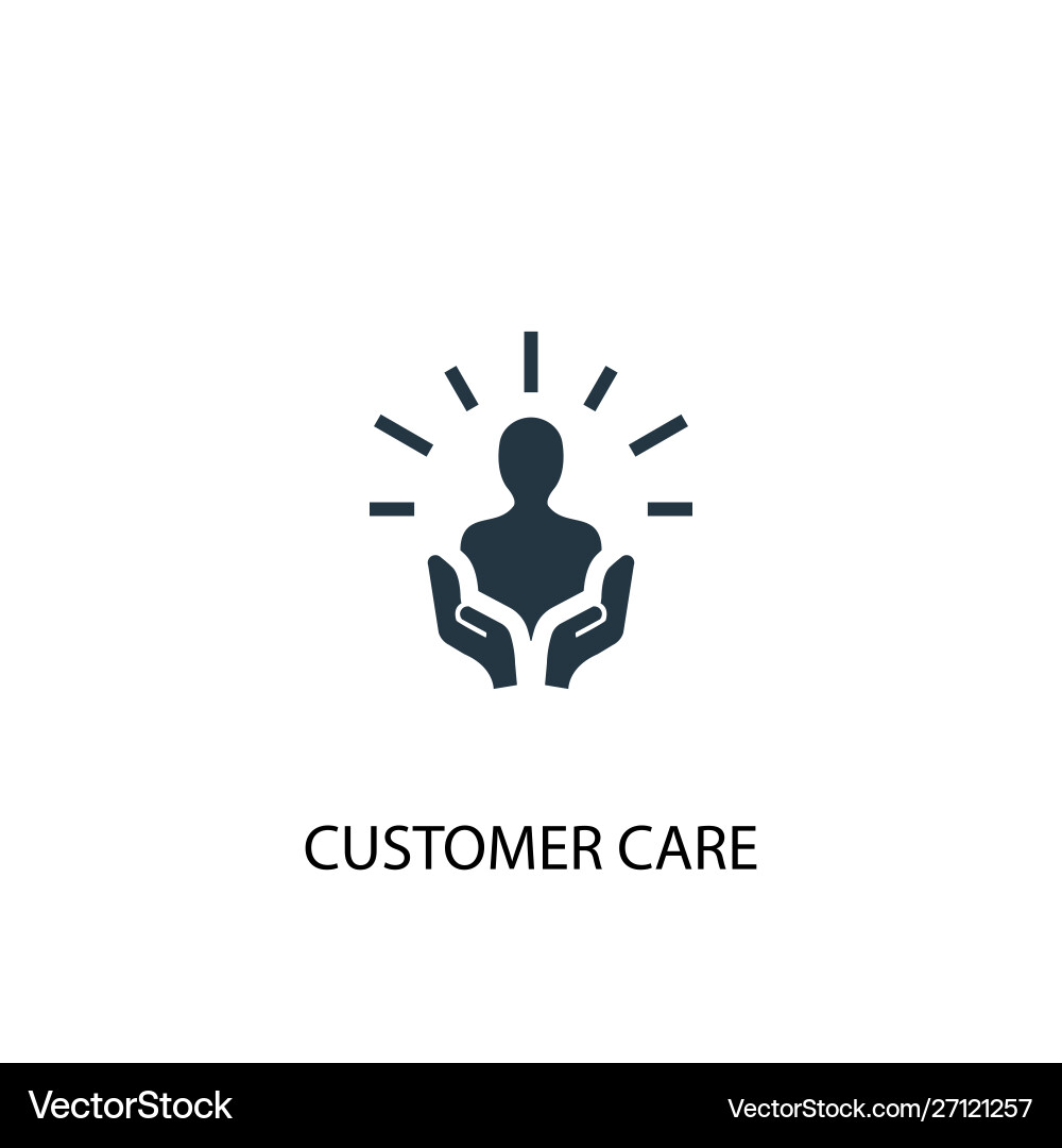 Customer care icon simple element Royalty Free Vector Image
