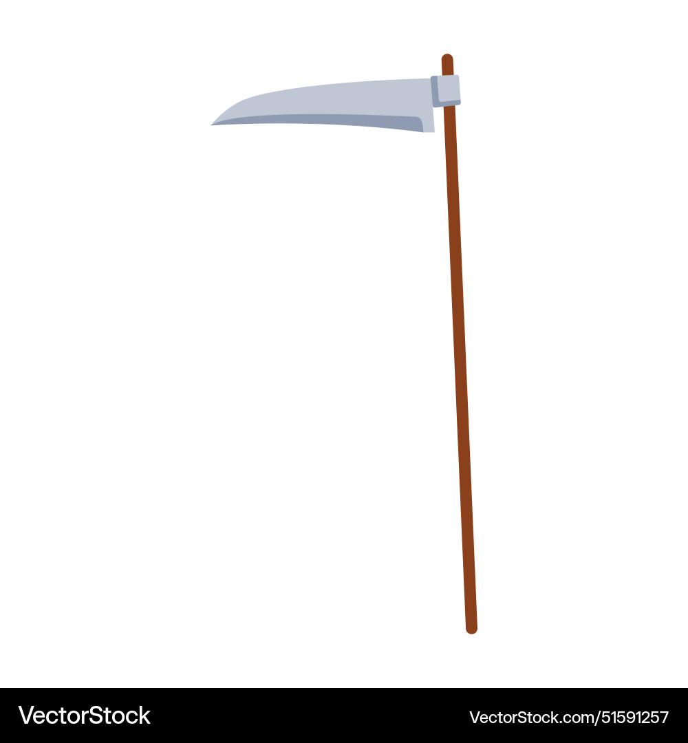 Death scythe scary accessory for fun happy Vector Image