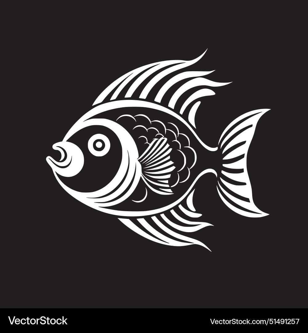 Fish - high quality logo ideal for t-shirt Vector Image