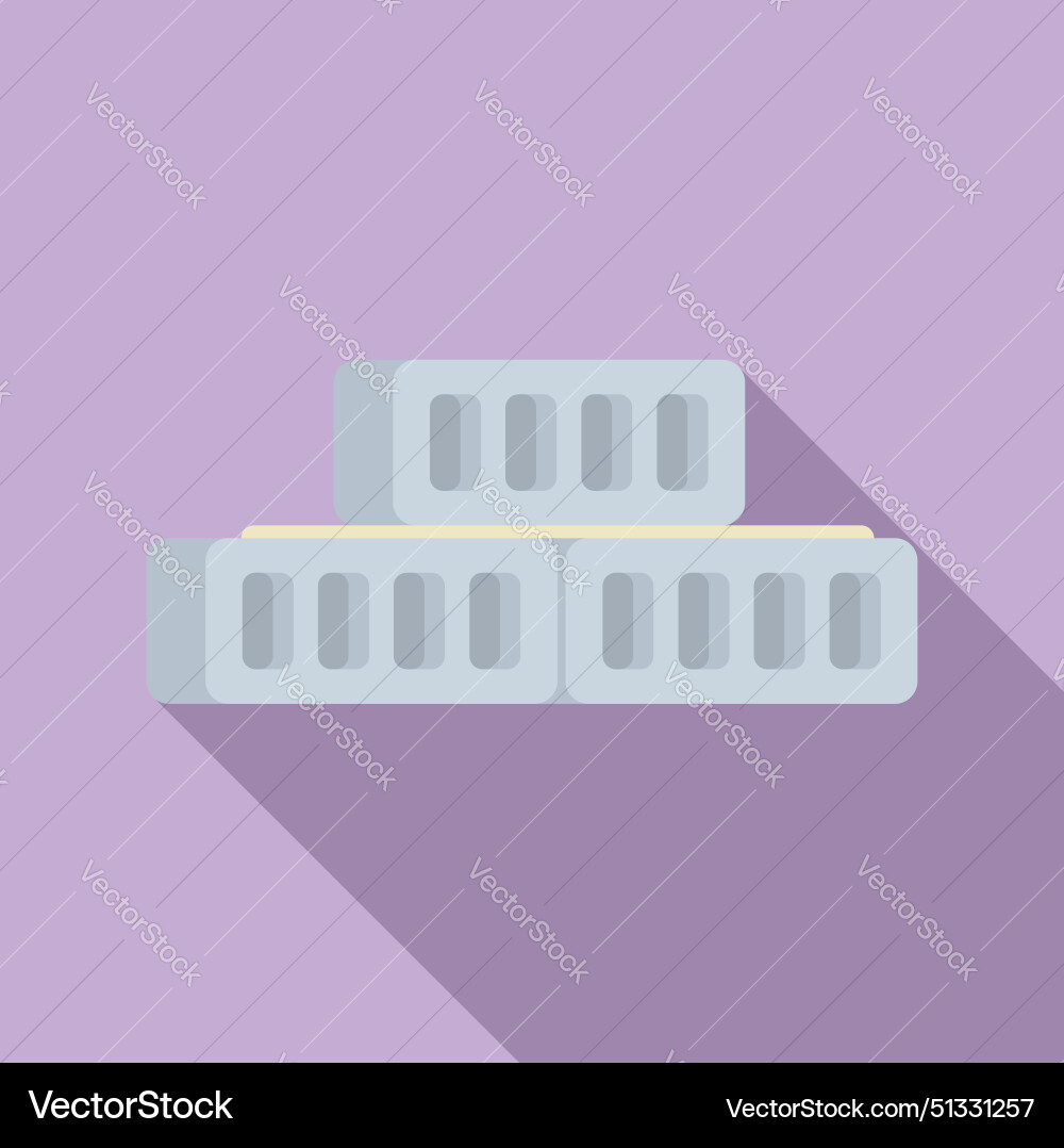 Flat design of medication pills Royalty Free Vector Image