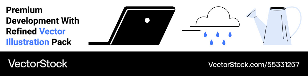 Modern digital tools and nature-inspired growth Vector Image