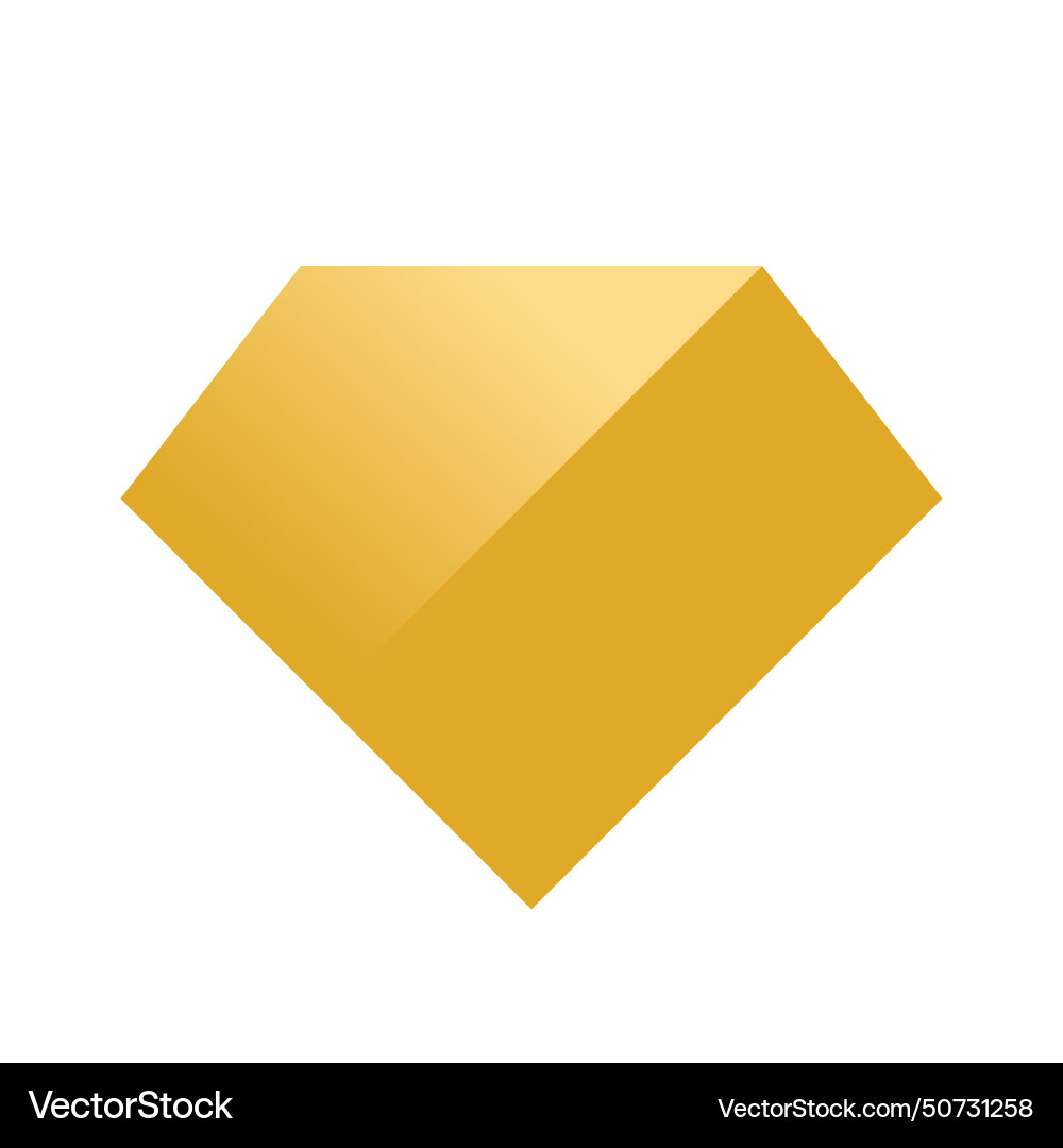 Diamond gold logo golden icon Royalty Free Vector Image