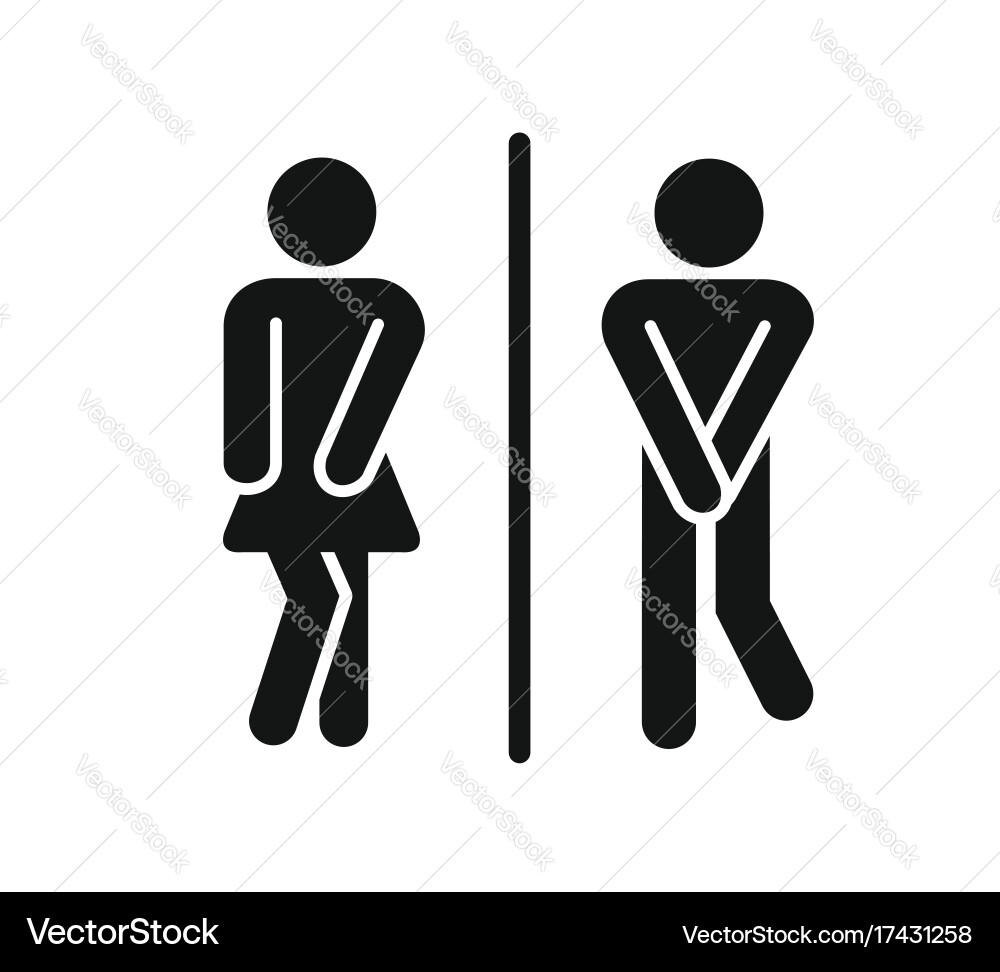 Funny Toilet Symbols Royalty Free Vector Image