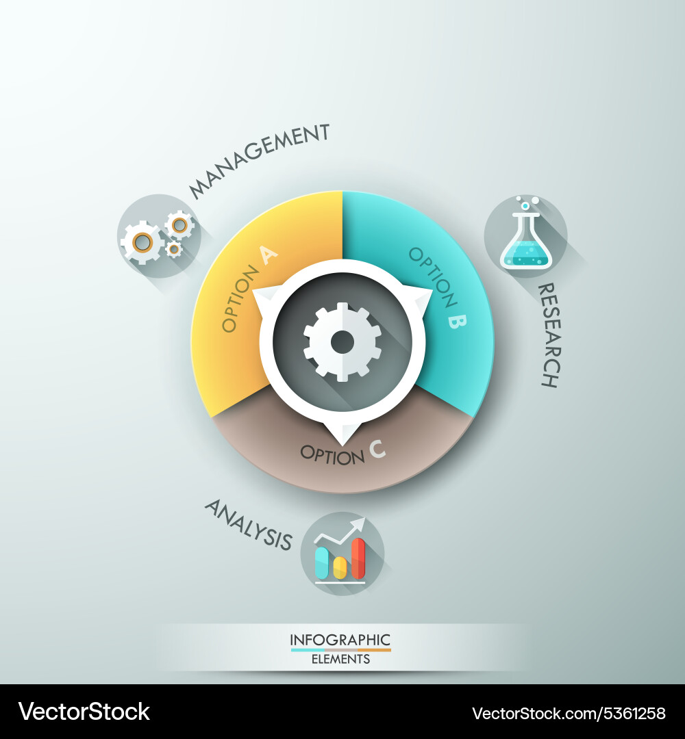 Moderne Infografik Optionen Banner Lizenzfreies Vektorbild