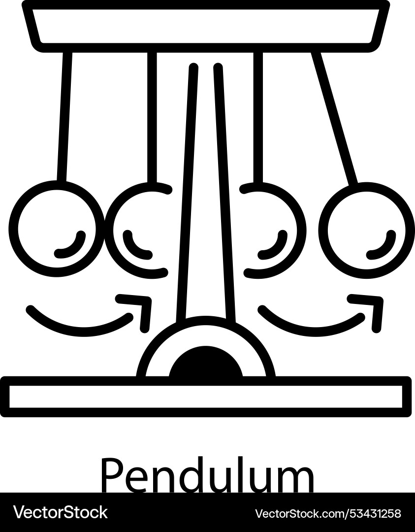 Pendulum Royalty Free Vector Image - VectorStock