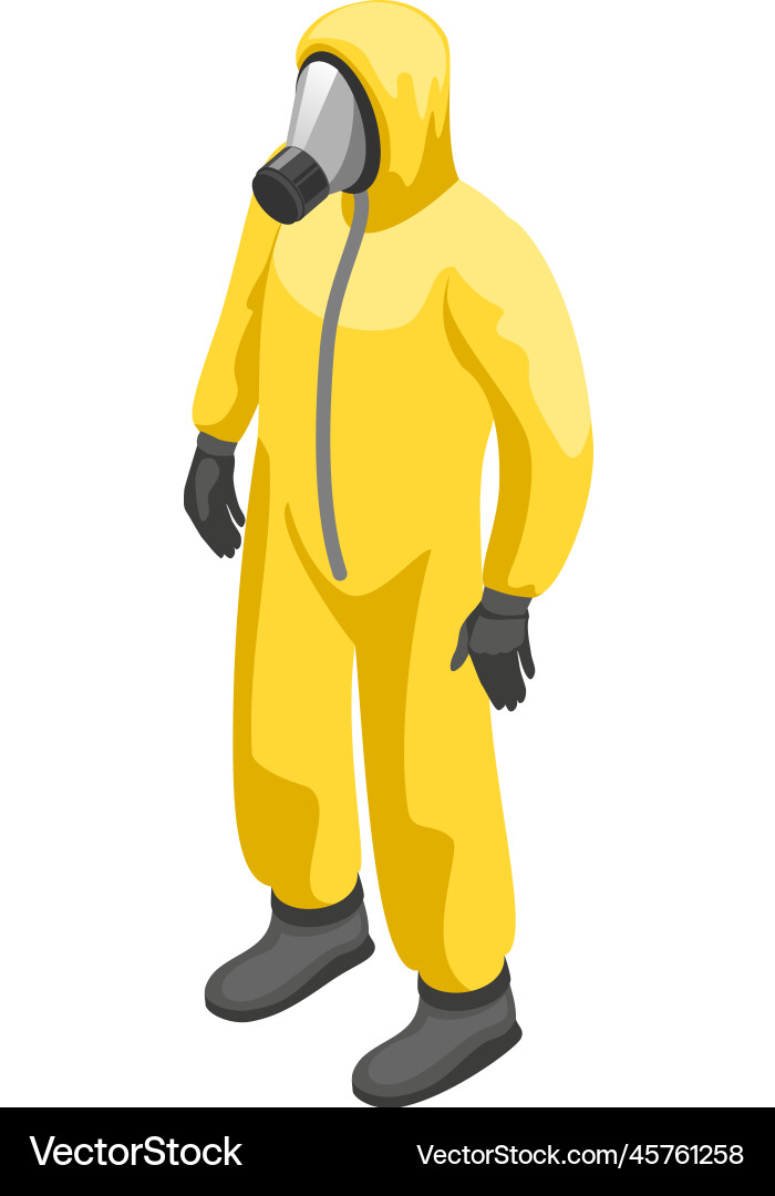 Toxic standing worker composition Royalty Free Vector Image