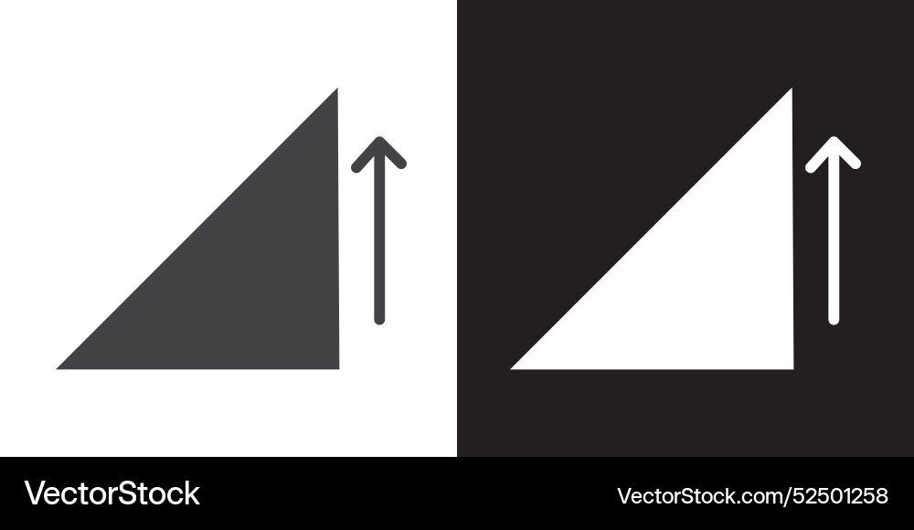 Uphill icon Royalty Free Vector Image - VectorStock