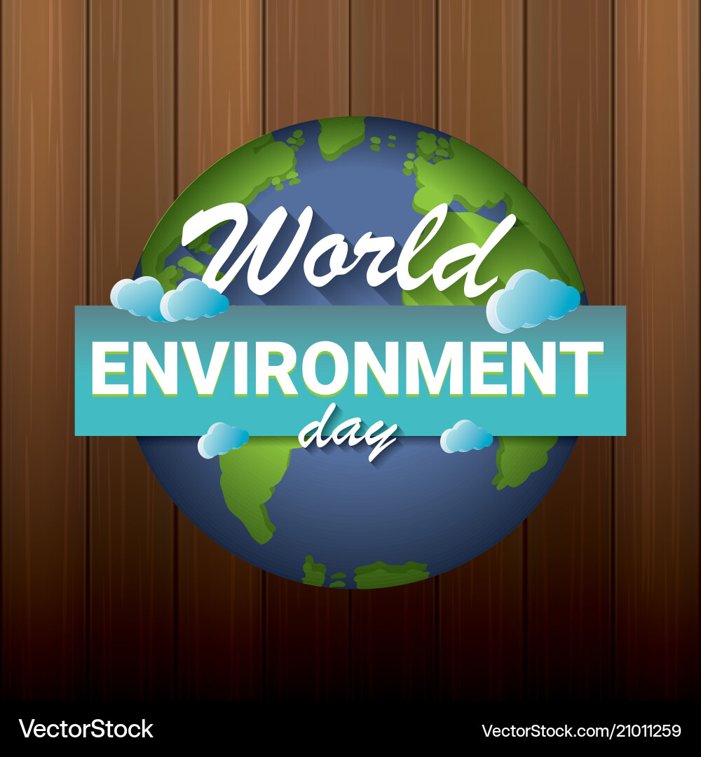 5 june celebration world environment day Vector Image