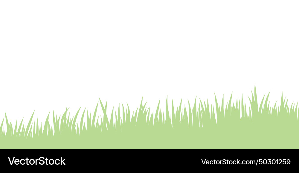 Grün Gras Banner flach Rasen Rand Design Vektorbild