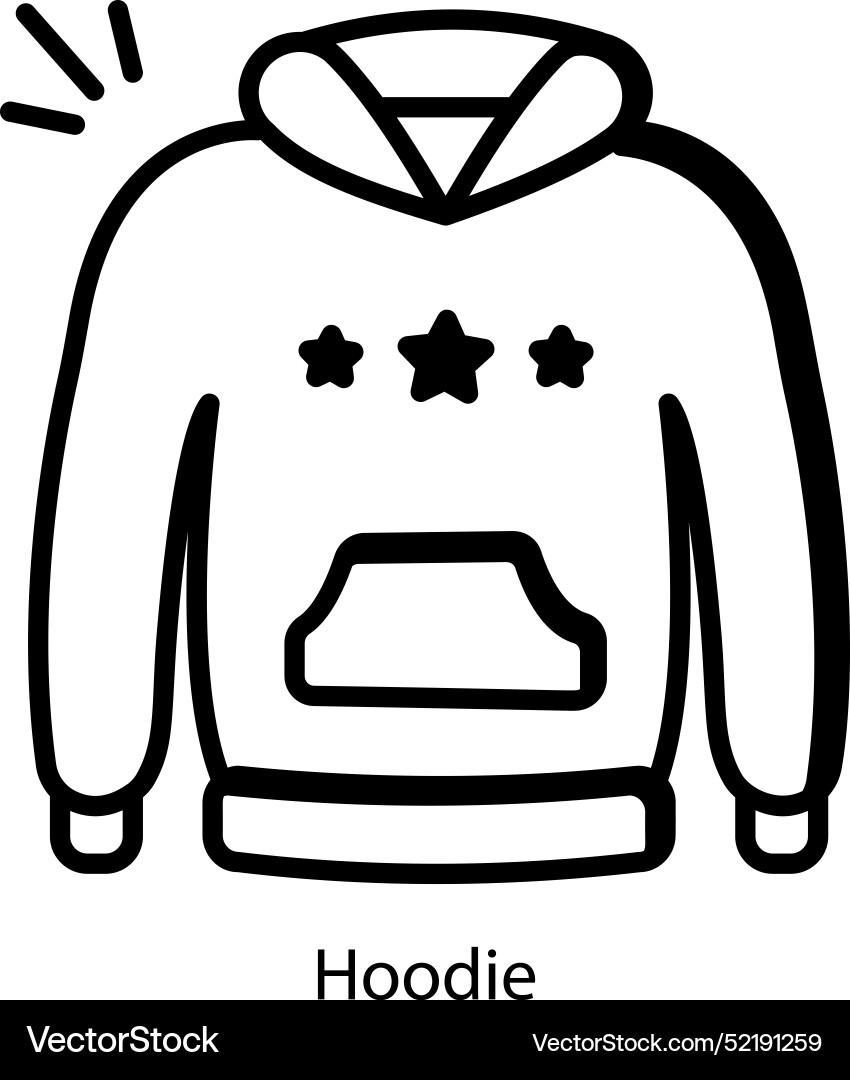 Hoodie Royalty Free Vector Image - VectorStock