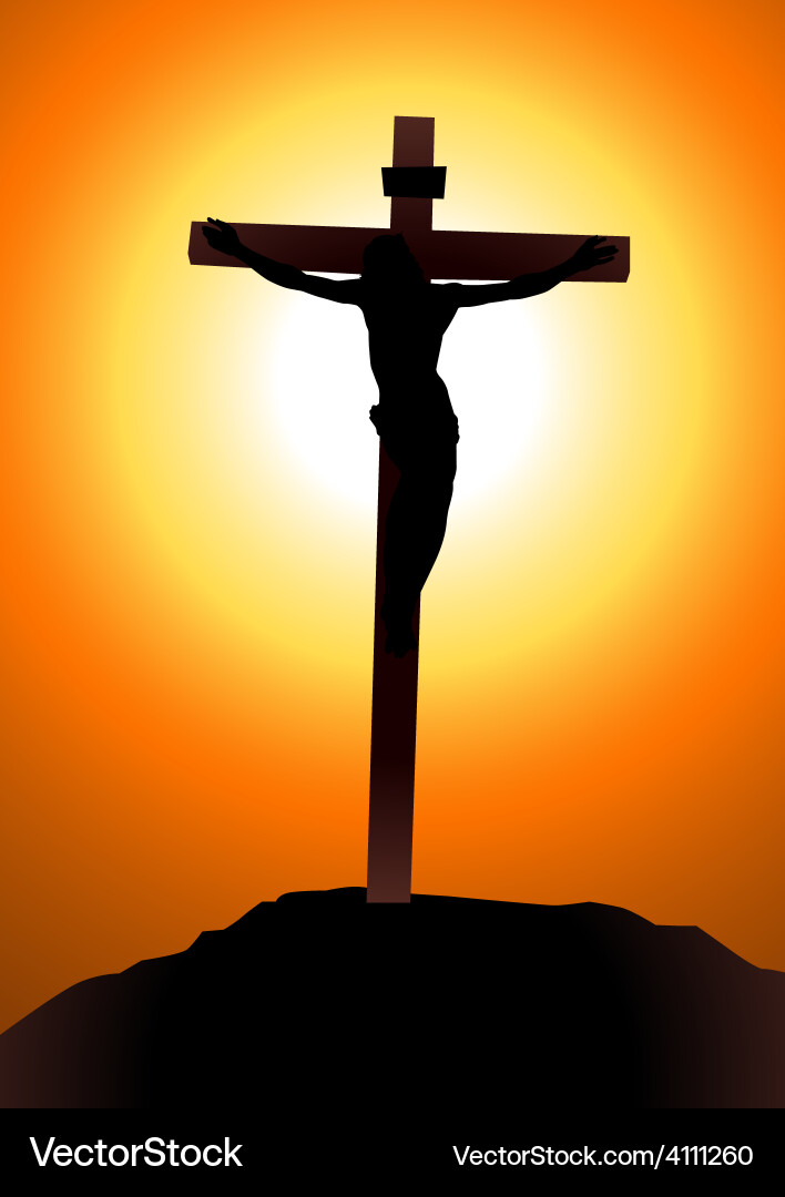 Jesus Christ on the Cross - Redemption Royalty Free Vector