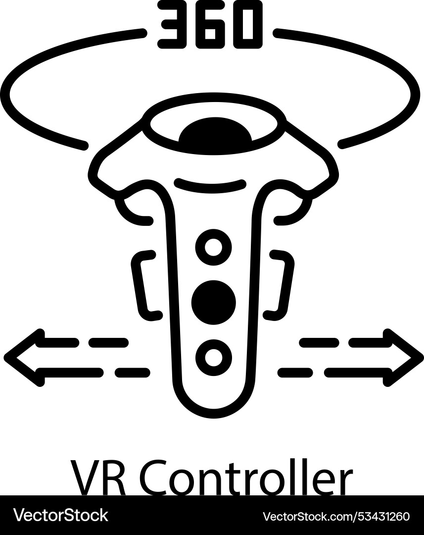 Vr controller Royalty Free Vector Image - VectorStock