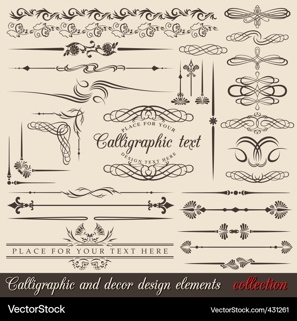 Calligraphy Royalty Free Vector Image - VectorStock