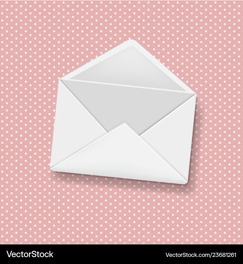 Envelope pink background Royalty Free Vector Image