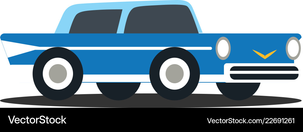 Flats retro vehicle Royalty Free Vector Image - VectorStock