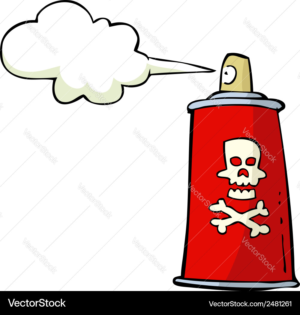 Toxic spray Royalty Free Vector Image - VectorStock