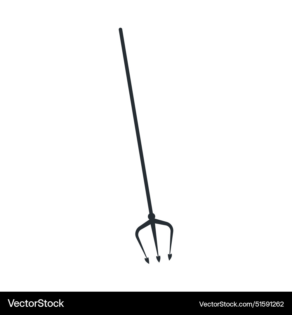 Devils pitchfork accessory for fancy dress Vector Image