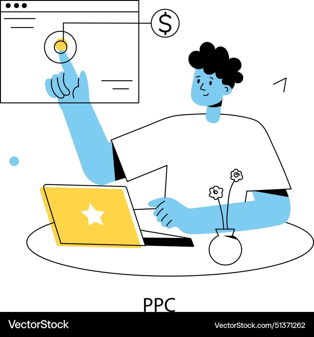 Ppc Royalty Free Vector Image - VectorStock