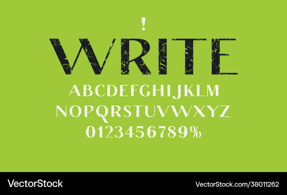 Sans serif font in classic style Royalty Free Vector Image