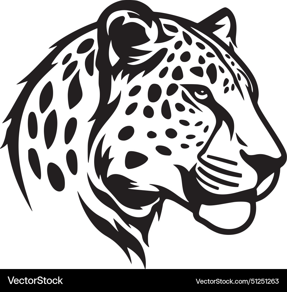 Cheetah - minimalist and simple silhouette Vector Image