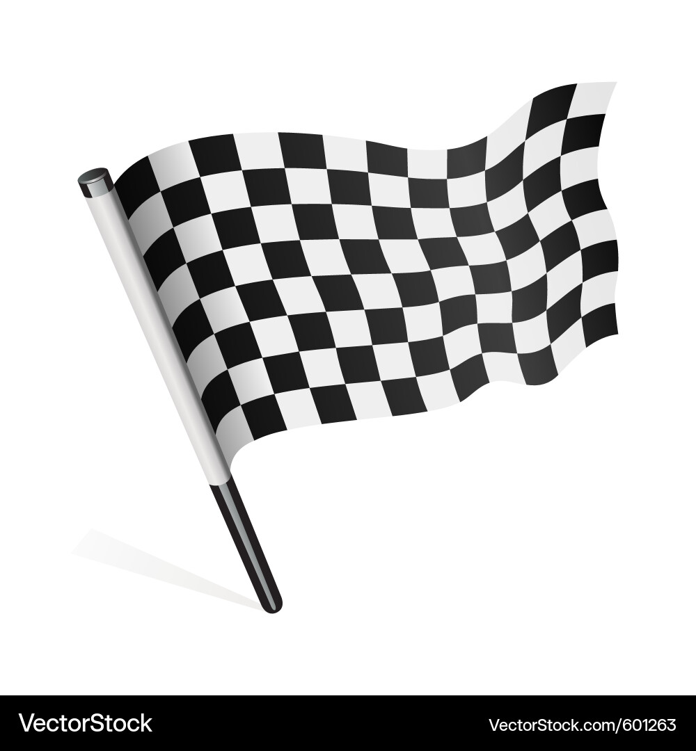 Classic Checkered Flag Royalty Free Vector Image