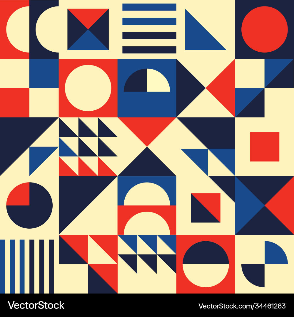 Geometric modern seamless pattern Royalty Free Vector Image