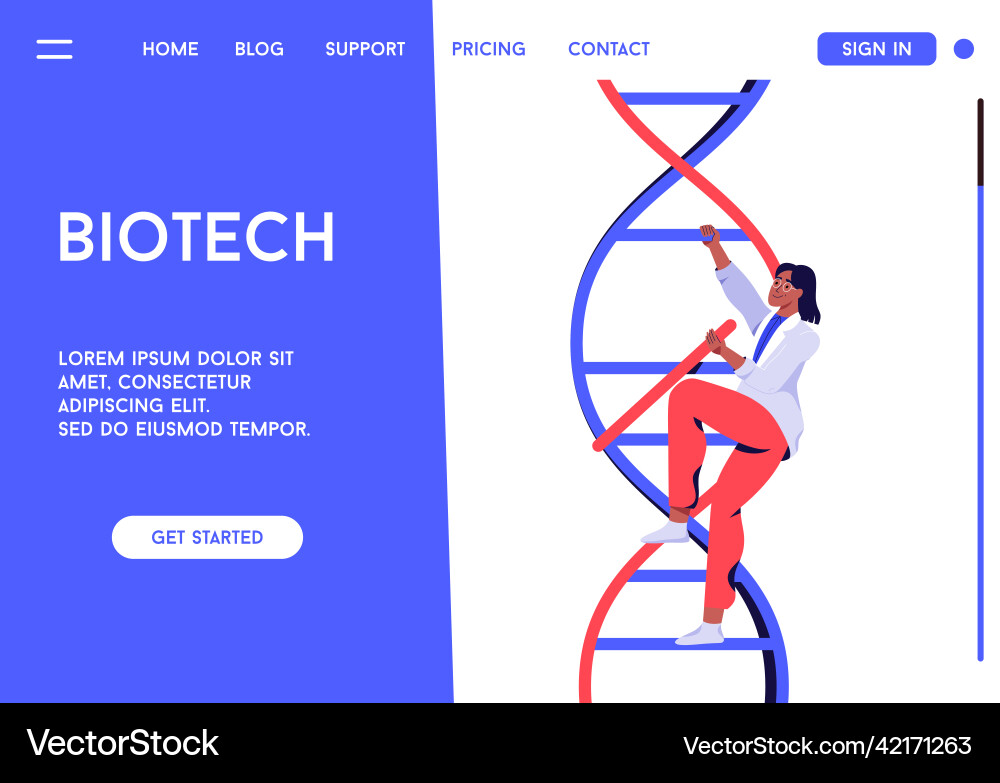 Human dna chromosome sequence character design Vector Image