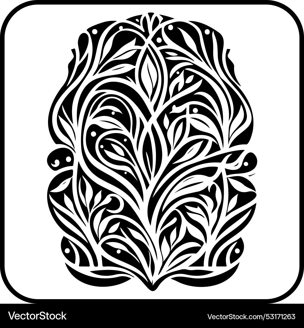 Laser engraving patterns ornament decoration Vector Image