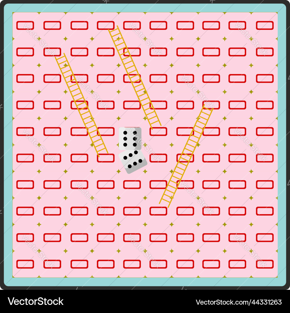 Snake and ladder on a white background Royalty Free Vector