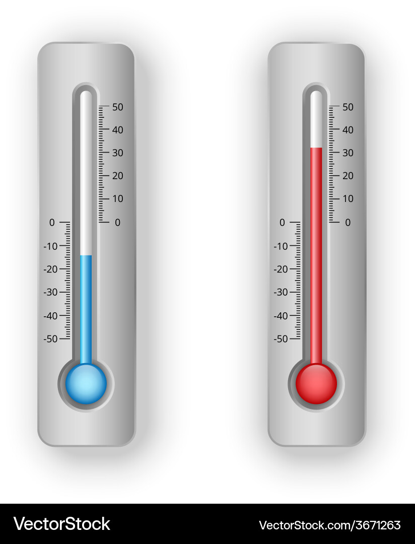 Thermometers Royalty Free Vector Image - VectorStock
