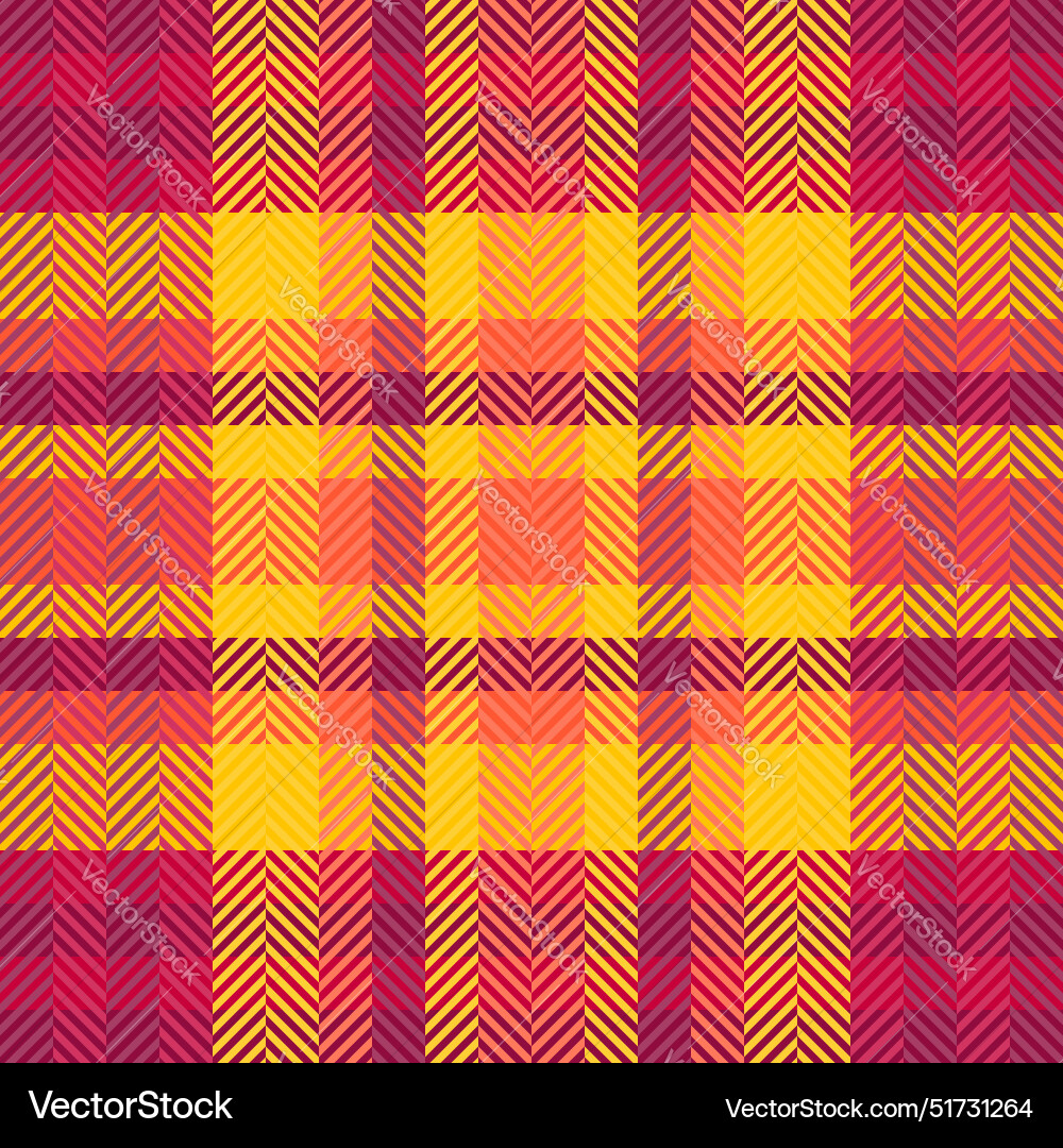 Argyle fabric plaid valentines day background Vector Image