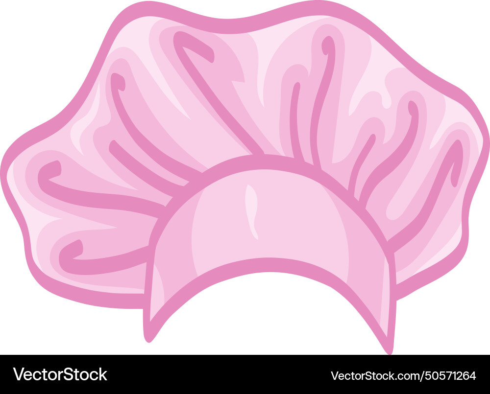Chef hat pink cap icon Royalty Free Vector Image