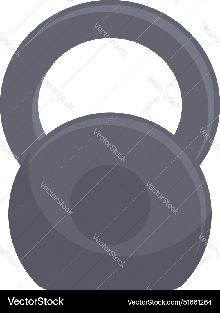 Heavy gym kettlebell for weight lifting workout Vector Image