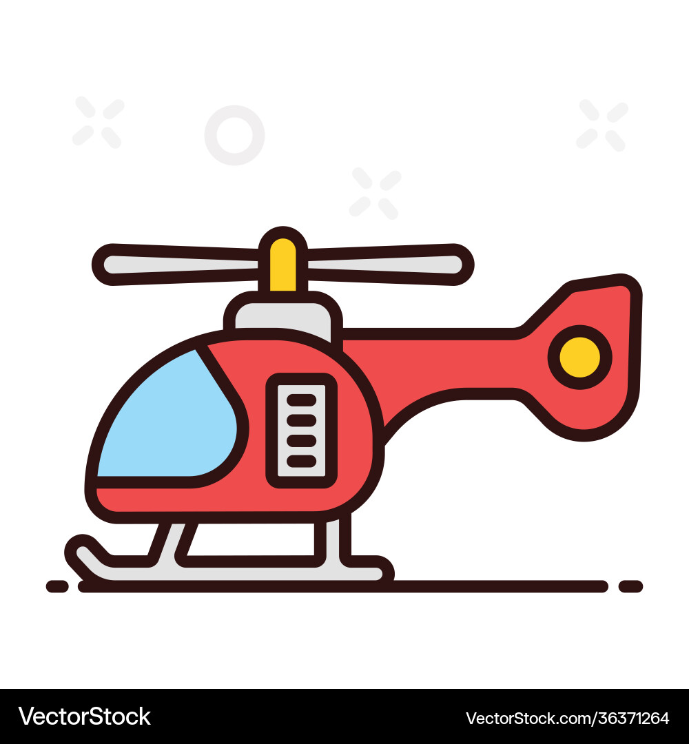 Helicopter Royalty Free Vector Image - VectorStock