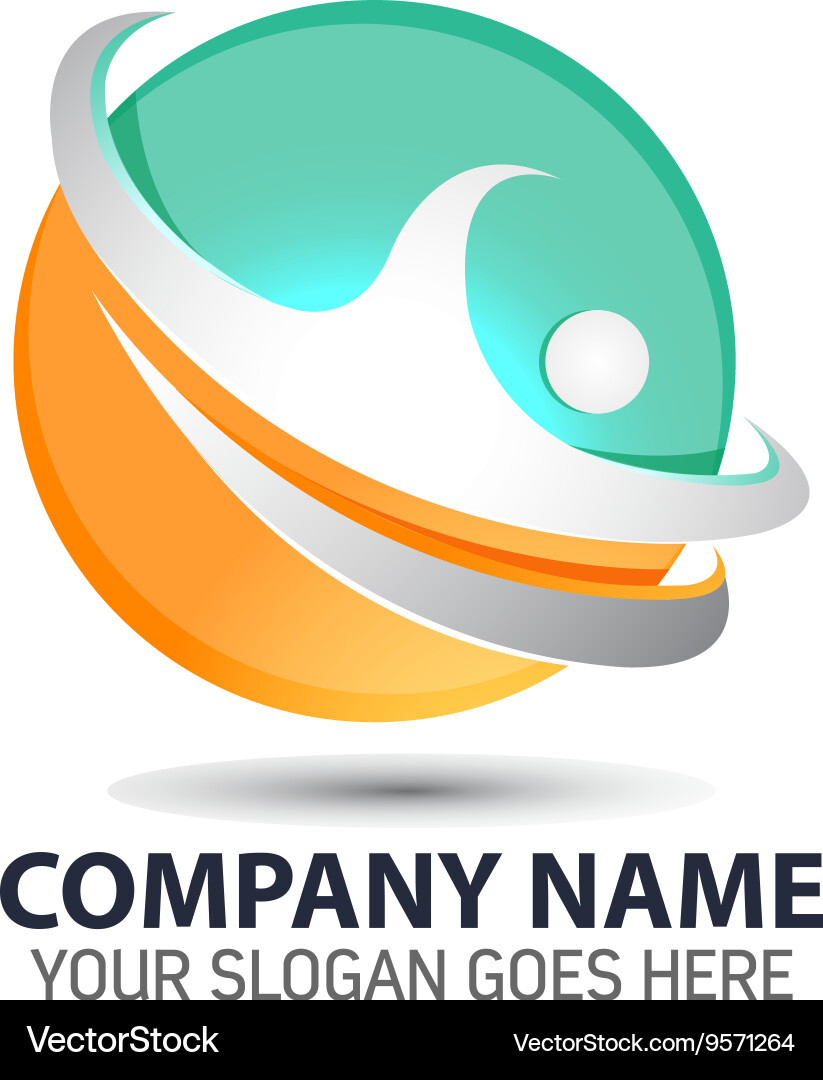 Human technology element logo icon Royalty Free Vector Image