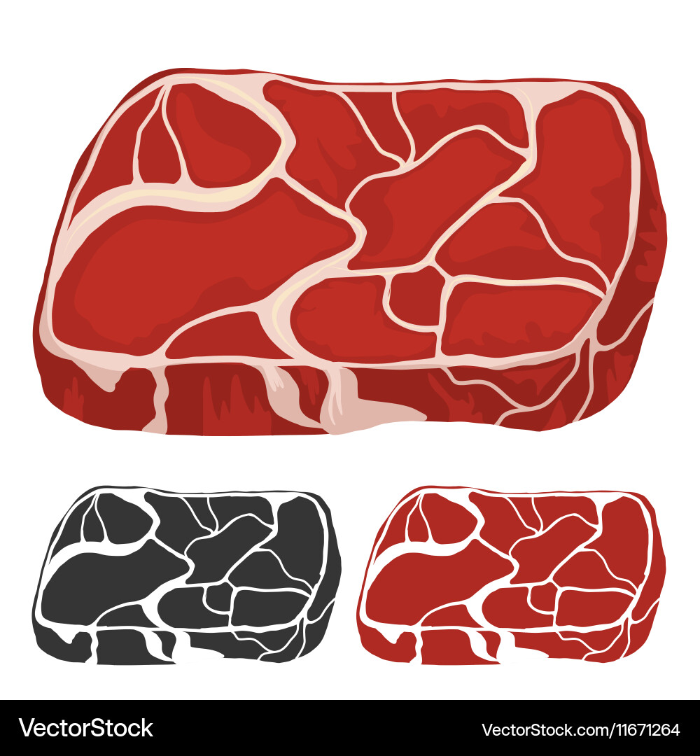 Meat cut Royalty Free Vector Image - VectorStock