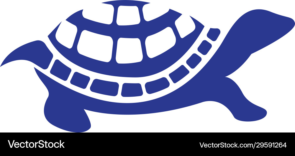 Turtle logo icon Royalty Free Vector Image - VectorStock