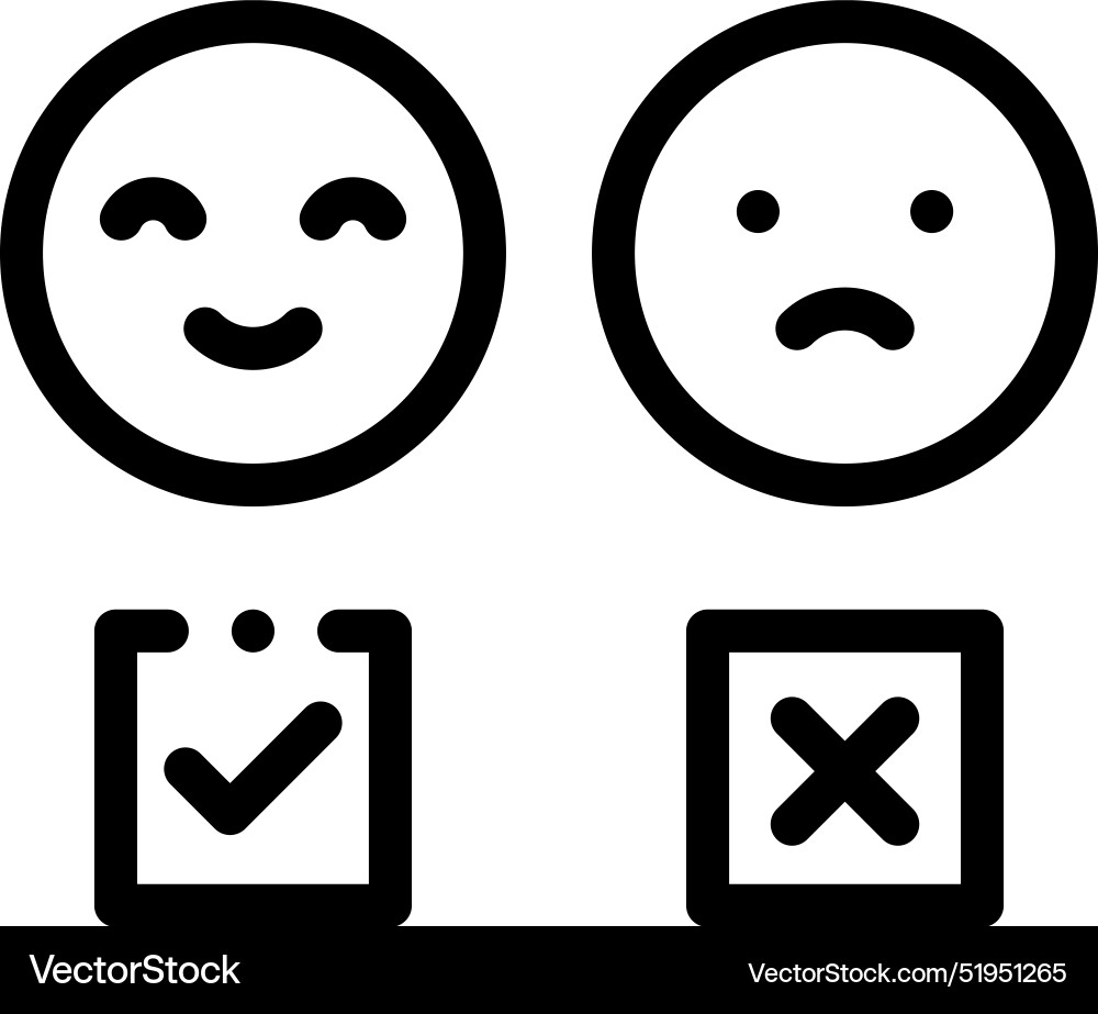 Check icon thin linear style design isolated Vector Image