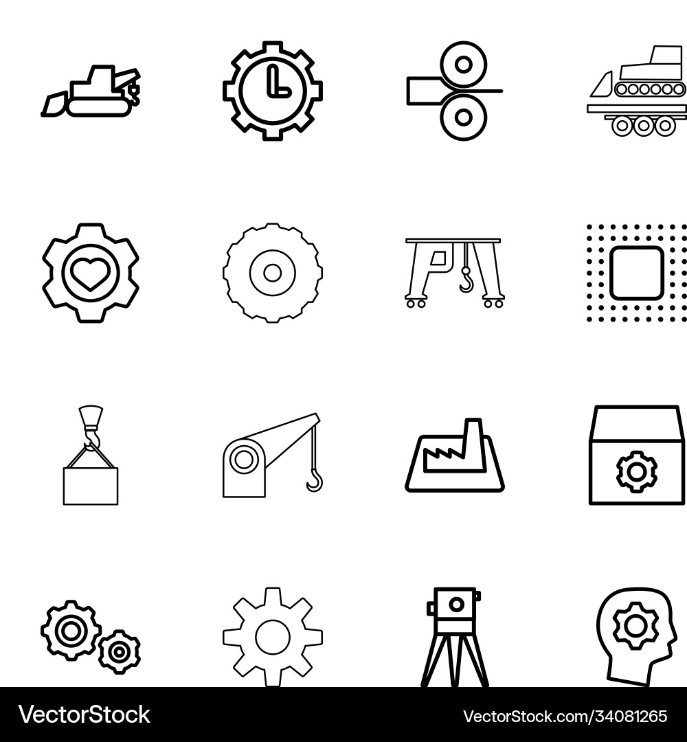 Maschinen und Anlagen Lizenzfreies Vektorbild