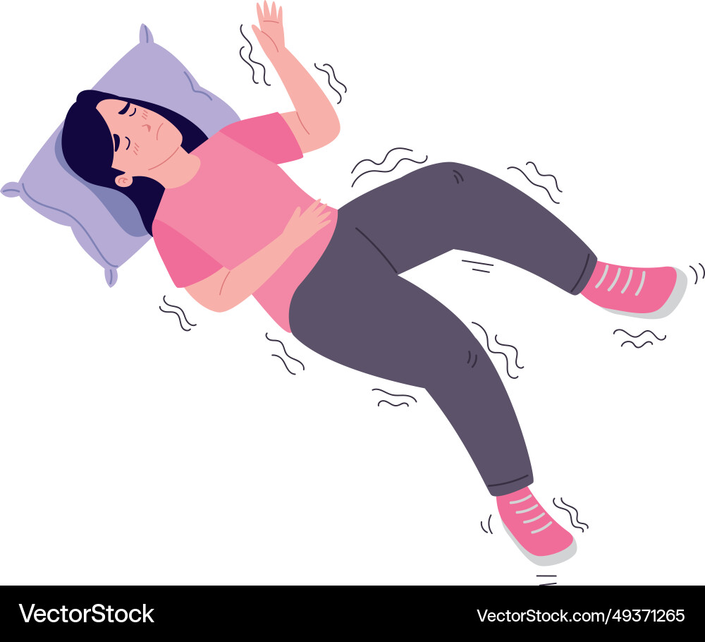 Epilepsy seizures woman Royalty Free Vector Image