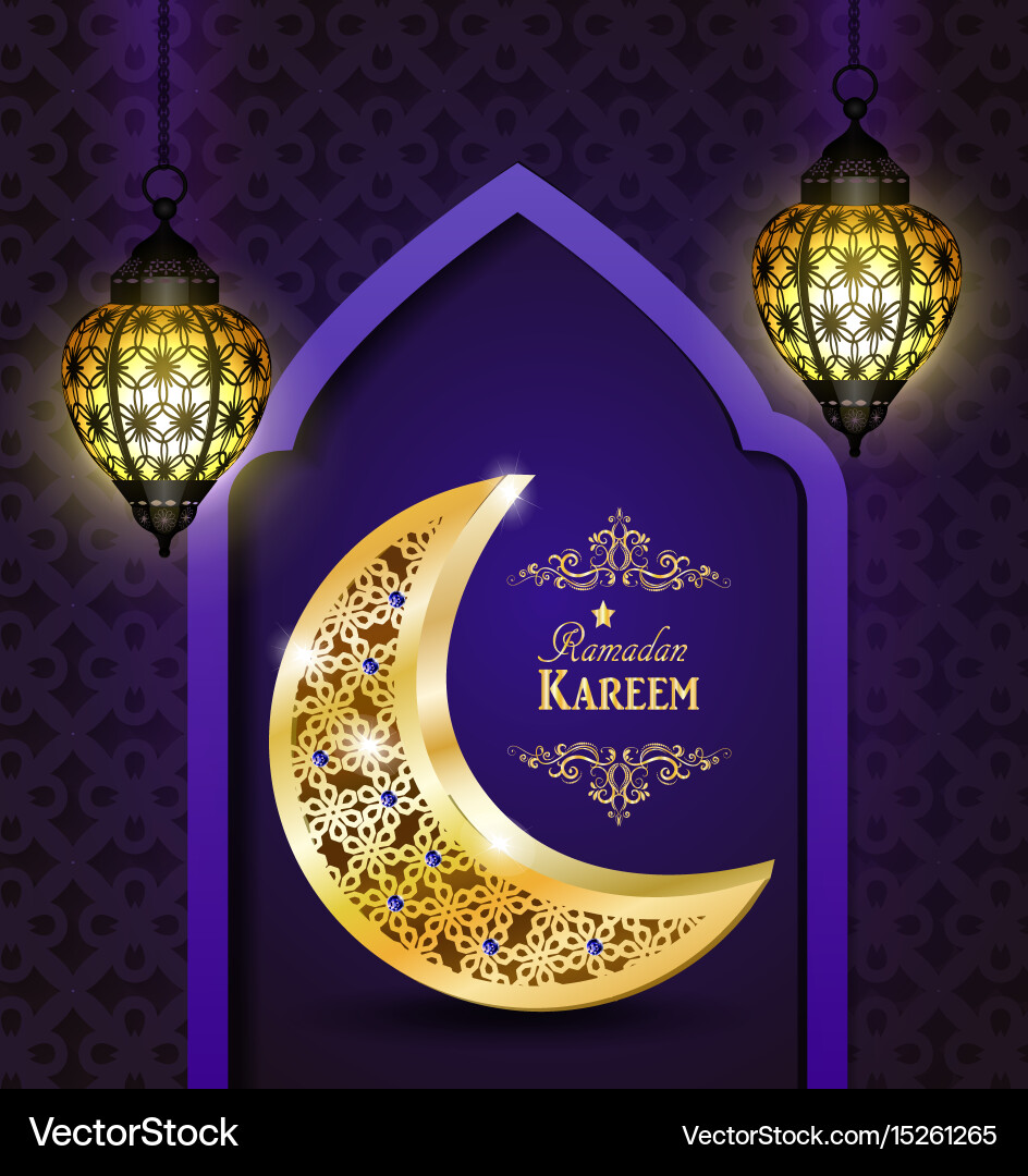 Islamic design mosque door Royalty Free Vector Image