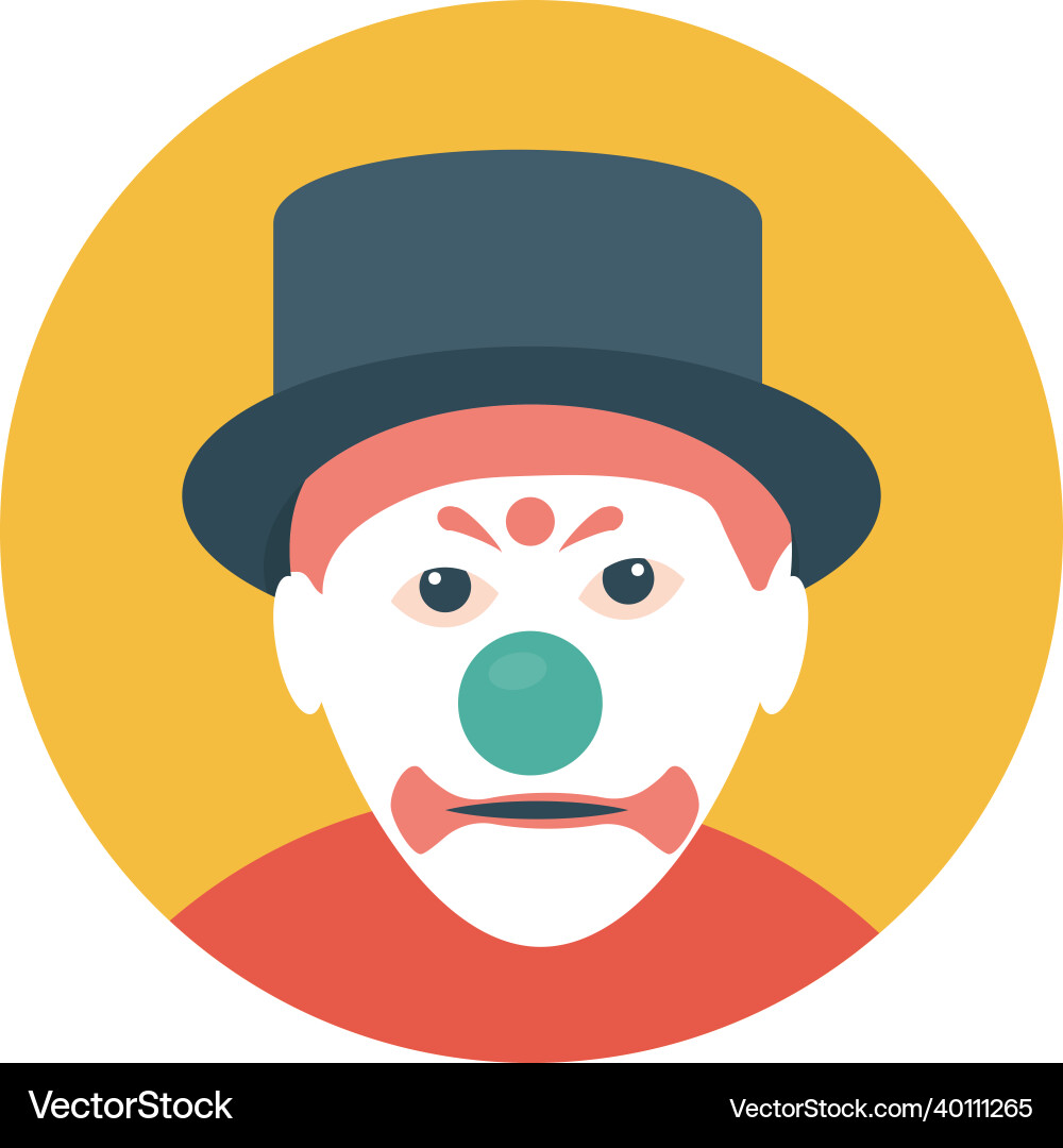 Tramp clown Royalty Free Vector Image - VectorStock