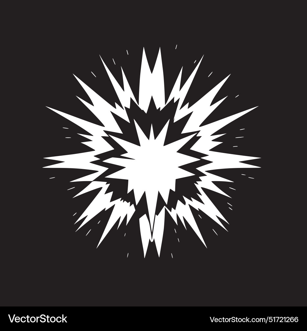 Explosion - high quality logo - ideal for t-shirt Vector Image