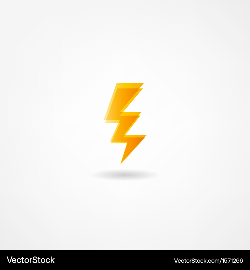 Lightning Bolt Icon Royalty Free Vector Image - VectorStock