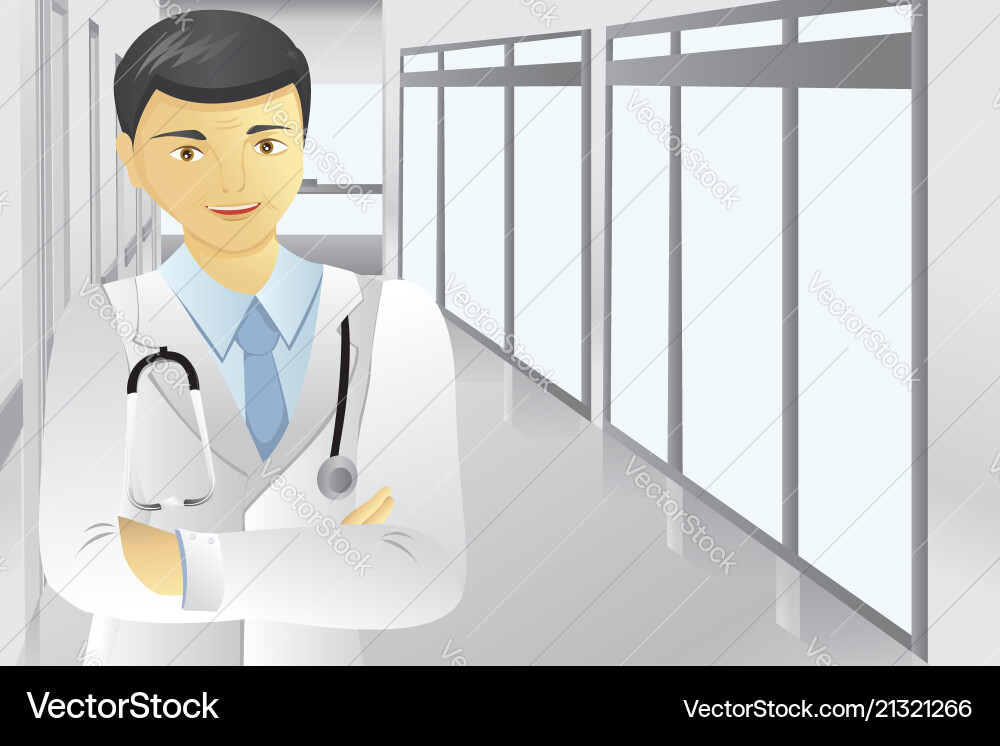 Male doctor Royalty Free Vector Image - VectorStock