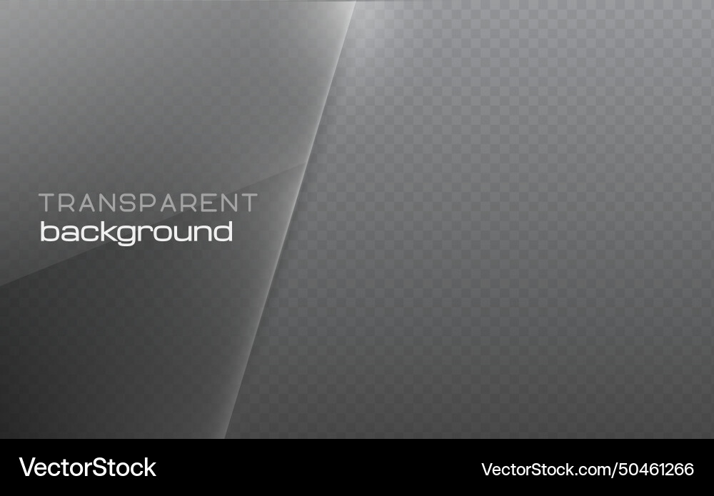 Transparent glass background overlay template Vector Image