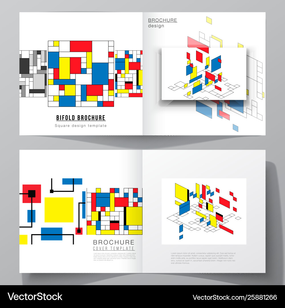 Two covers templates – Royalty-Free Vector | VectorStock