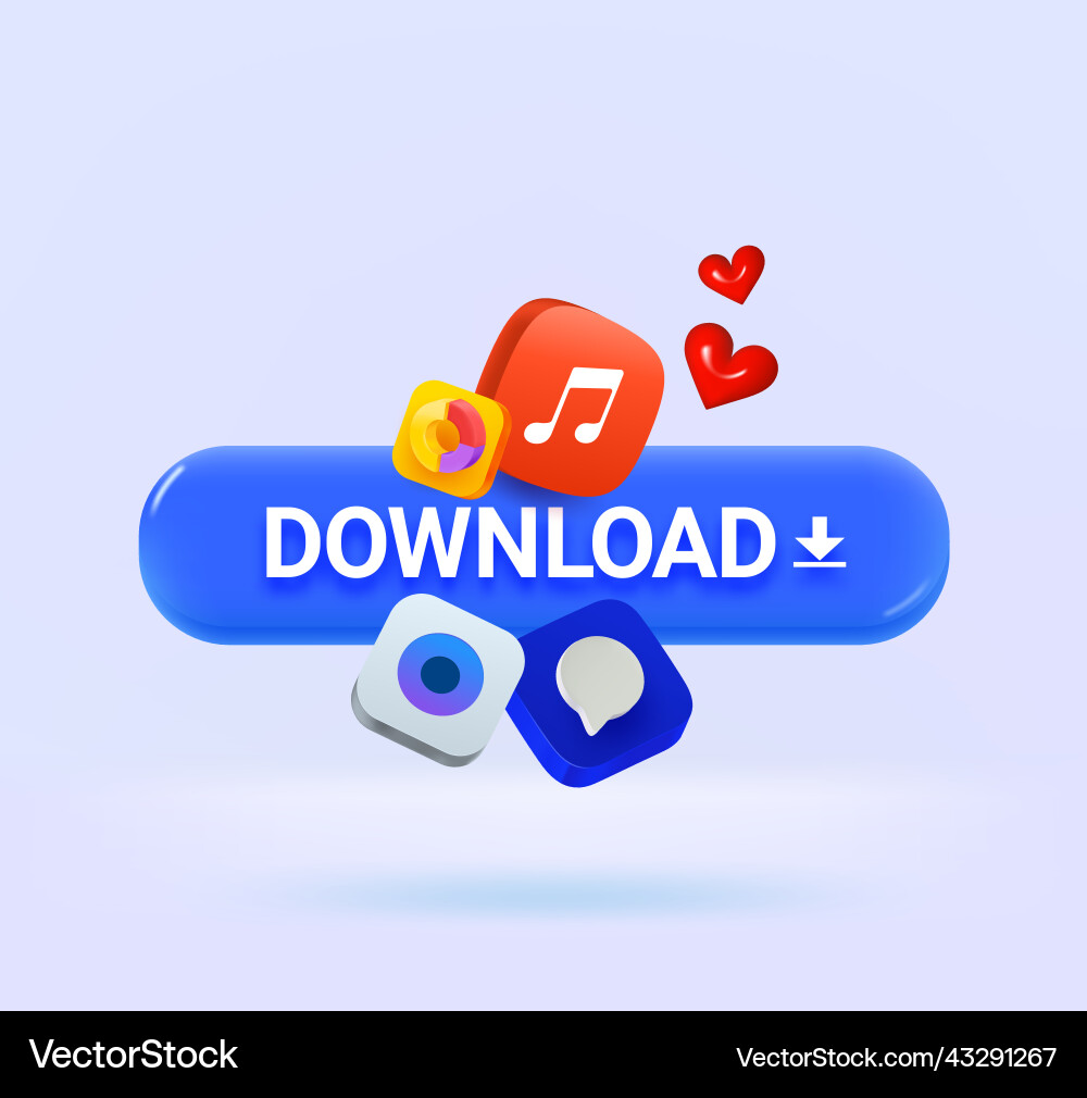 Download new applications via store Royalty Free Vector